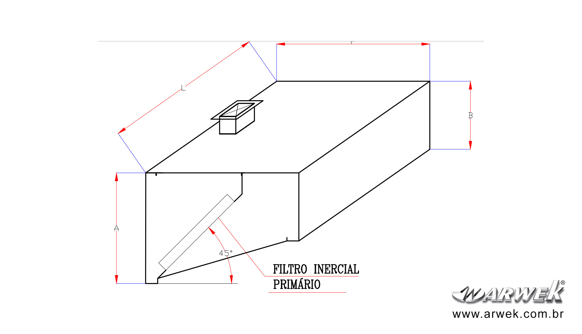 Coifa Modular Compensada Plus Modelo Frontal Aberta Parede - Larguras ...